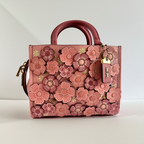 Coach | Bags | Coach Rogue 25 Colorblock With Tea Rose In Bubblegum ...